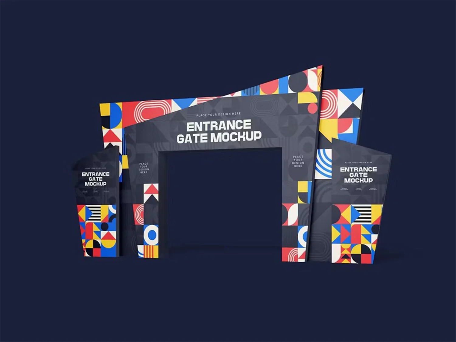 5031 线下活动快闪主题入口大门框模型品牌营销展示设计贴图ps样机素材模板 Entrance Gate Mockup@GOOODME.COM _ 果觅网（gooodme）